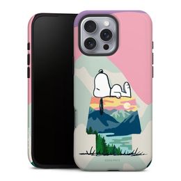 DeinDesign iPhone 16 Pro Max Handy Panzer Handyh&uuml;lle robuste Outdoor H&uuml;lle Schutzh&uuml;lle matt Official Licensed Product Peanuts Snoopy Tough Case