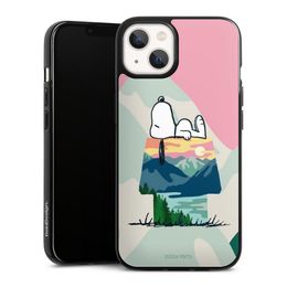 DeinDesign iPhone 13 Handy Silikon H&uuml;lle Case schwarz Handyh&uuml;lle Official Licensed Product Peanuts Snoopy