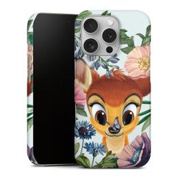 DeinDesign iPhone 16 Pro Handy Premium Case Smartphone Handyh&uuml;lle Schutzh&uuml;lle gl&auml;nzend Disney Bambi Flowers Premium Case