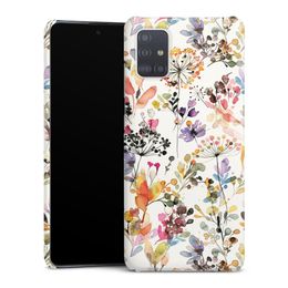 DeinDesign Galaxy A51 Handy Premium Case Smartphone Handyh&uuml;lle Schutzh&uuml;lle gl&auml;nzend Pastel Flower Muster Premium Case
