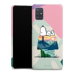 DeinDesign Galaxy A51 Handy Premium Case Smartphone Handyh&uuml;lle Schutzh&uuml;lle gl&auml;nzend Official Licensed Product Peanuts Snoopy Premium Case