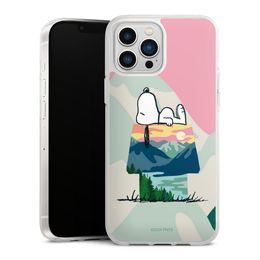 DeinDesign iPhone 13 Pro Max Handy Silikon H&uuml;lle Case transparent Handyh&uuml;lle Official Licensed Product Peanuts Snoopy Silikon Case