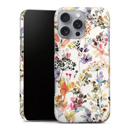 DeinDesign iPhone 16 Pro Max Handy Premium Case Smartphone Handyh&uuml;lle Schutzh&uuml;lle gl&auml;nzend Pastel Flower Muster Premium Case