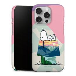 DeinDesign iPhone 16 Pro Handy Premium Case Smartphone Handyh&uuml;lle Schutzh&uuml;lle gl&auml;nzend Official Licensed Product Peanuts Snoopy Premium Case