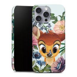 DeinDesign iPhone 16 Pro Max Handy Premium Case Smartphone Handyh&uuml;lle Schutzh&uuml;lle matt Disney Bambi Flowers Premium Case
