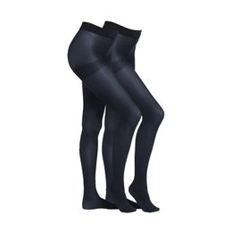 Camano Damen Feinstrumpfhose &raquo;fine everyday&laquo; 60 2er Pack, mit Komfortbund blau 40