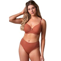 After Eden D-cup & up After Eden D-cup & Up Damen After Eden D-cup & up Slip &raquo;FARO&laquo; mit Schleife und Glitzerstein, mit Spitze, feminin, elastisch, eng braun S