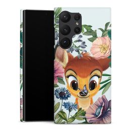 DeinDesign Galaxy S23 Ultra Handy Premium Case Smartphone Handyh&uuml;lle Schutzh&uuml;lle matt Disney Bambi Flowers Premium Case