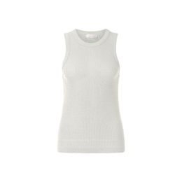 Richroyal Damen RICHROYAL Tanktop &raquo;NOS EV R Top&laquo; mit metallischen Fasern wei&szlig; L