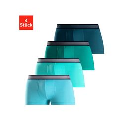 H.I.S. H.I.S Herren Hipster Packung, 4 Stk. knapp sitzende Boxershorts aus Baumwollmischung bunt L, 4 Stk.