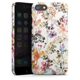 DeinDesign iPhone SE (2020) Handy Premium Case Smartphone Handyh&uuml;lle Schutzh&uuml;lle matt Pastel Flower Muster Premium Case