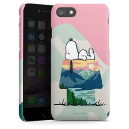 DeinDesign iPhone SE (2020) Handy Premium Case Smartphone Handyh&uuml;lle Schutzh&uuml;lle matt Snoopy Peanuts Official Licensed Product Premium Case