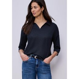 Street One Damen Street One 3/4-Arm-Shirt mit Polokragen und V-Ausschnitt 42
