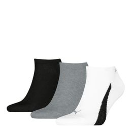Puma Damen Puma Sneakersocken &raquo;Puma UNISEX LIFESTYLE SNEAKERS 3P&laquo; 3 Paar tlg. Flache Zehennaht, Rippenb&uuml;ndchen wei&szlig; 43-46