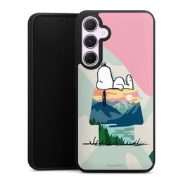 DeinDesign Galaxy A55 5G Handy Premium Silikon H&uuml;lle Handyh&uuml;lle schwarz Case Official Licensed Product Peanuts Snoopy Silikon Premium Case