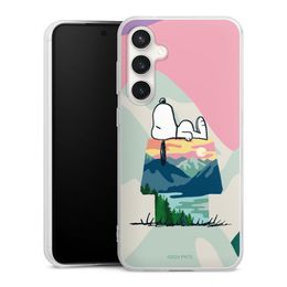 DeinDesign Galaxy S23 FE Handy Silikon H&uuml;lle Case transparent Handyh&uuml;lle Official Licensed Product Peanuts Snoopy Silikon Case