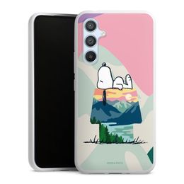 DeinDesign Galaxy A54 5G Handy Silikon H&uuml;lle Case wei&szlig; Handyh&uuml;lle Official Licensed Product Peanuts Snoopy Silikon Case