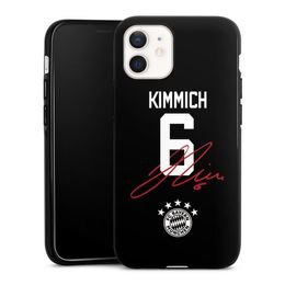 DeinDesign iPhone 12 Handy Silikon H&uuml;lle Case schwarz Handyh&uuml;lle Fcb Fc Bayern M&uuml;nchen Kimmich