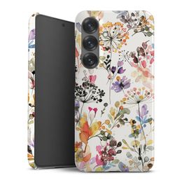 DeinDesign Galaxy S25 Handy Premium Case Smartphone Handyh&uuml;lle Schutzh&uuml;lle matt Pastel Flower Muster Premium Case
