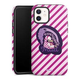 DeinDesign iPhone 12 mini Handy Panzer Handyh&uuml;lle robuste Outdoor H&uuml;lle Schutzh&uuml;lle gl&auml;nzend Disney Grinning Cat Alice In Wonderland Tough Case