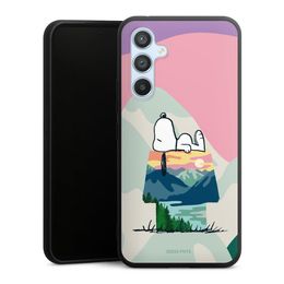 DeinDesign Galaxy A54 5G Handy Premium Silikon H&uuml;lle Handyh&uuml;lle schwarz Case Official Licensed Product Peanuts Snoopy Silikon Premium Case