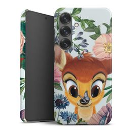 DeinDesign Galaxy S25 Handy Premium Case Smartphone Handyh&uuml;lle Schutzh&uuml;lle matt Disney Bambi Flowers Premium Case