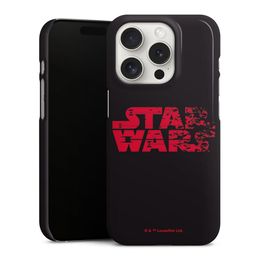 DeinDesign iPhone 15 Pro Handy Premium Case Smartphone Handyh&uuml;lle Schutzh&uuml;lle gl&auml;nzend Star Wars Merchandise Logo Premium Case