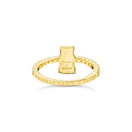 Thomas Sabo Damen Thomas Sabo Fingerring &raquo;Thomas Sabo x HARIBO: Ring mit Goldb&auml;r&laquo; mit Zirkonia (synth.) gold
