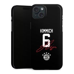 DeinDesign iPhone 15 Plus Handy Premium Case Smartphone Handyh&uuml;lle Schutzh&uuml;lle gl&auml;nzend Fcb Fc Bayern M&uuml;nchen Kimmich Premium Case