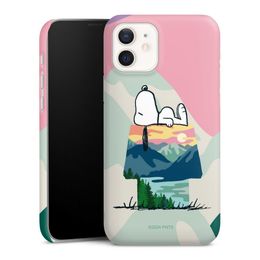 DeinDesign iPhone 12 Handy Premium Case Smartphone Handyh&uuml;lle Schutzh&uuml;lle matt Official Licensed Product Peanuts Snoopy Premium Case