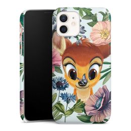 DeinDesign iPhone 12 Handy Premium Case Smartphone Handyh&uuml;lle Schutzh&uuml;lle gl&auml;nzend Disney Bambi Flowers Premium Case
