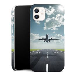 DeinDesign iPhone 12 mini Handy Premium Case Smartphone Handyh&uuml;lle Schutzh&uuml;lle matt Wanderlust Airplane Urlaub Premium Case