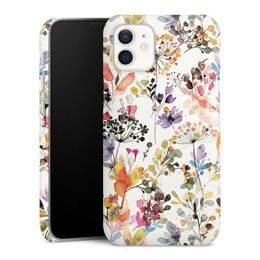 DeinDesign iPhone 12 mini Handy Premium Case Smartphone Handyh&uuml;lle Schutzh&uuml;lle matt Pastel Flower Muster Premium Case
