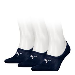 Puma Damen Puma F&uuml;&szlig;linge &raquo;Puma UNISEX FOOTIE 3P&laquo; 3 Paar, 3 Stk. tlg. NoShow Socks, atmungsaktiv, elastisches B&uuml;ndchen blau 39-42