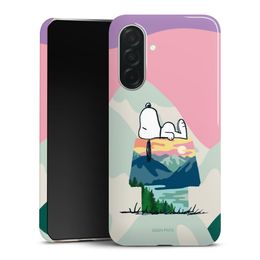 DeinDesign Galaxy A26 Handy Premium Case Smartphone Handyh&uuml;lle Schutzh&uuml;lle gl&auml;nzend Official Licensed Product Peanuts Snoopy Premium Case