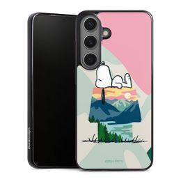 DeinDesign Galaxy S25 Handy Slim Case extra d&uuml;nn Silikon Handyh&uuml;lle schwarz H&uuml;lle Official Licensed Product Peanuts Snoopy Silikon Slim Case