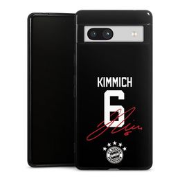 DeinDesign Google Pixel 7a Handy Silikon H&uuml;lle Case schwarz Handyh&uuml;lle Fcb Fc Bayern M&uuml;nchen Kimmich