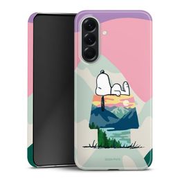 DeinDesign Galaxy A56 5G Handy Premium Case Smartphone Handyh&uuml;lle Schutzh&uuml;lle gl&auml;nzend Official Licensed Product Peanuts Snoopy Premium Case