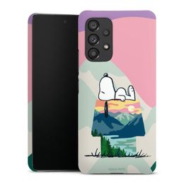 DeinDesign Galaxy A53 5G Handy Premium Case Smartphone Handyh&uuml;lle Schutzh&uuml;lle matt Official Licensed Product Peanuts Snoopy Premium Case