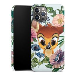 DeinDesign iPhone 12 Pro Max Handy Premium Case Smartphone Handyh&uuml;lle Schutzh&uuml;lle matt Disney Bambi Flowers Premium Case