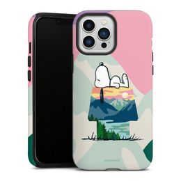 DeinDesign iPhone 13 Pro Max Handy Panzer Handyh&uuml;lle robuste Outdoor H&uuml;lle Schutzh&uuml;lle matt Official Licensed Product Peanuts Snoopy Tough Case