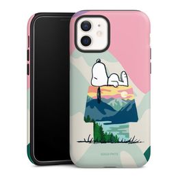 DeinDesign iPhone 12 Handy Panzer Handyh&uuml;lle robuste Outdoor H&uuml;lle Schutzh&uuml;lle matt Official Licensed Product Peanuts Snoopy Tough Case