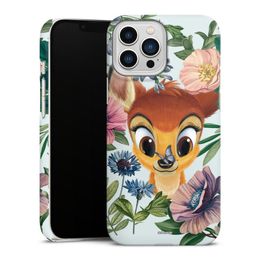 DeinDesign iPhone 13 Pro Max Handy Premium Case Smartphone Handyh&uuml;lle Schutzh&uuml;lle matt Disney Bambi Flowers Premium Case