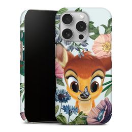 DeinDesign iPhone 16 Pro Handy Premium Case Smartphone Handyh&uuml;lle Schutzh&uuml;lle matt Disney Bambi Flowers Premium Case