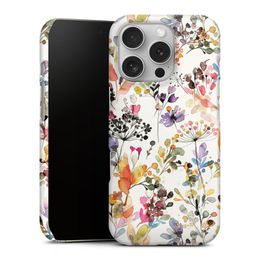 DeinDesign iPhone 16 Pro Handy Premium Case Smartphone Handyh&uuml;lle Schutzh&uuml;lle matt Pastel Flower Muster Premium Case