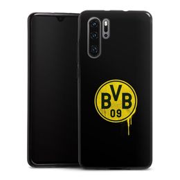 DeinDesign Huawei P30 Pro Handy Silikon H&uuml;lle Case schwarz Handyh&uuml;lle Borussia Dortmund Official Licensed Product Bvb