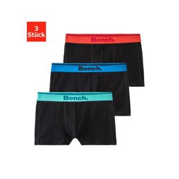 Bench. Kinder Boxer &raquo;Boxershorts f&uuml;r Jungen&laquo; Packung, 3 Stk. mit Ziern&auml;hten vorn schwarz 158/164, 3 Stk.