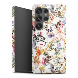 DeinDesign Galaxy S25 Ultra Handy Premium Case Smartphone Handyh&uuml;lle Schutzh&uuml;lle matt Pastel Flower Muster Premium Case