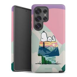 DeinDesign Galaxy S25 Ultra Handy Panzer Handyh&uuml;lle robuste Outdoor H&uuml;lle Schutzh&uuml;lle gl&auml;nzend Official Licensed Product Peanuts Snoopy Tough Case