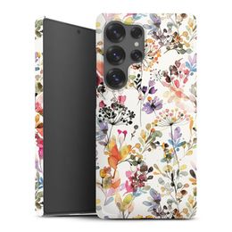 DeinDesign Galaxy S25 Ultra Handy Premium Case Smartphone Handyh&uuml;lle Schutzh&uuml;lle gl&auml;nzend Pastel Flower Muster Premium Case